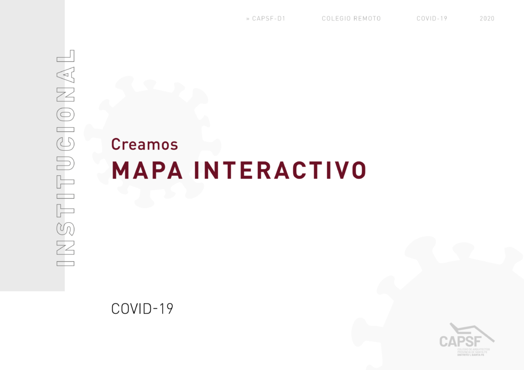 MAPA INTERACTIVO - Colegio de Arquitectura y Urbanismo, Distrito 1 ...